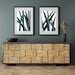 Modern Abstract Art, Jade Pine Wall Art, Bedroom Wall Art, Living Room ...