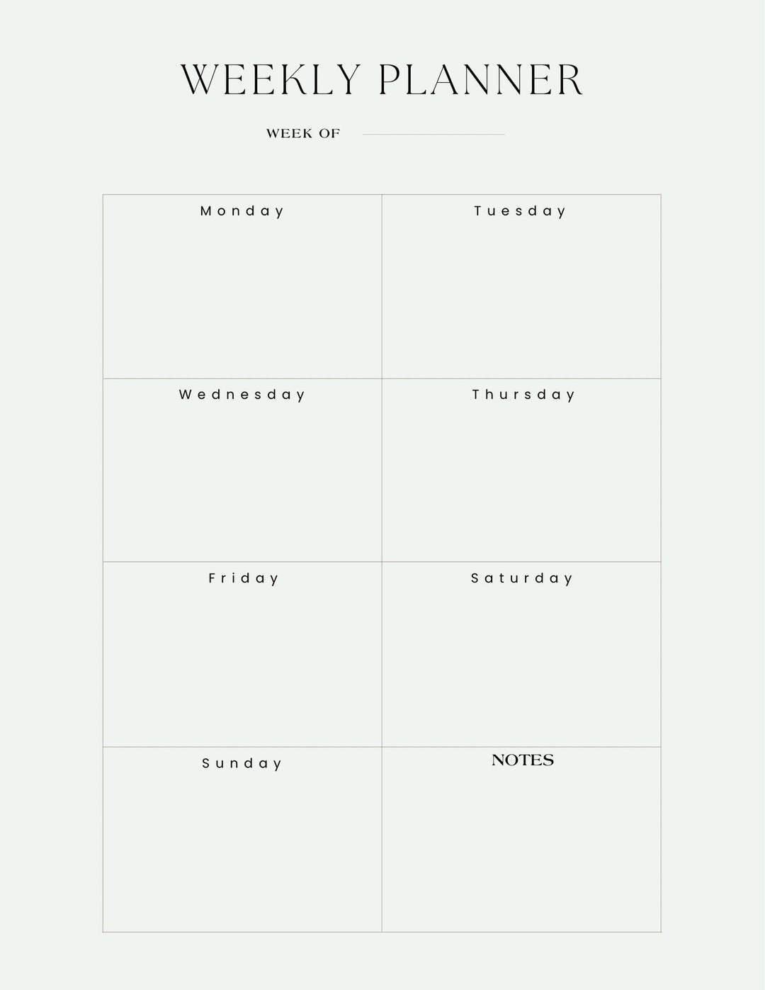 Digital Weekly Planner - Etsy