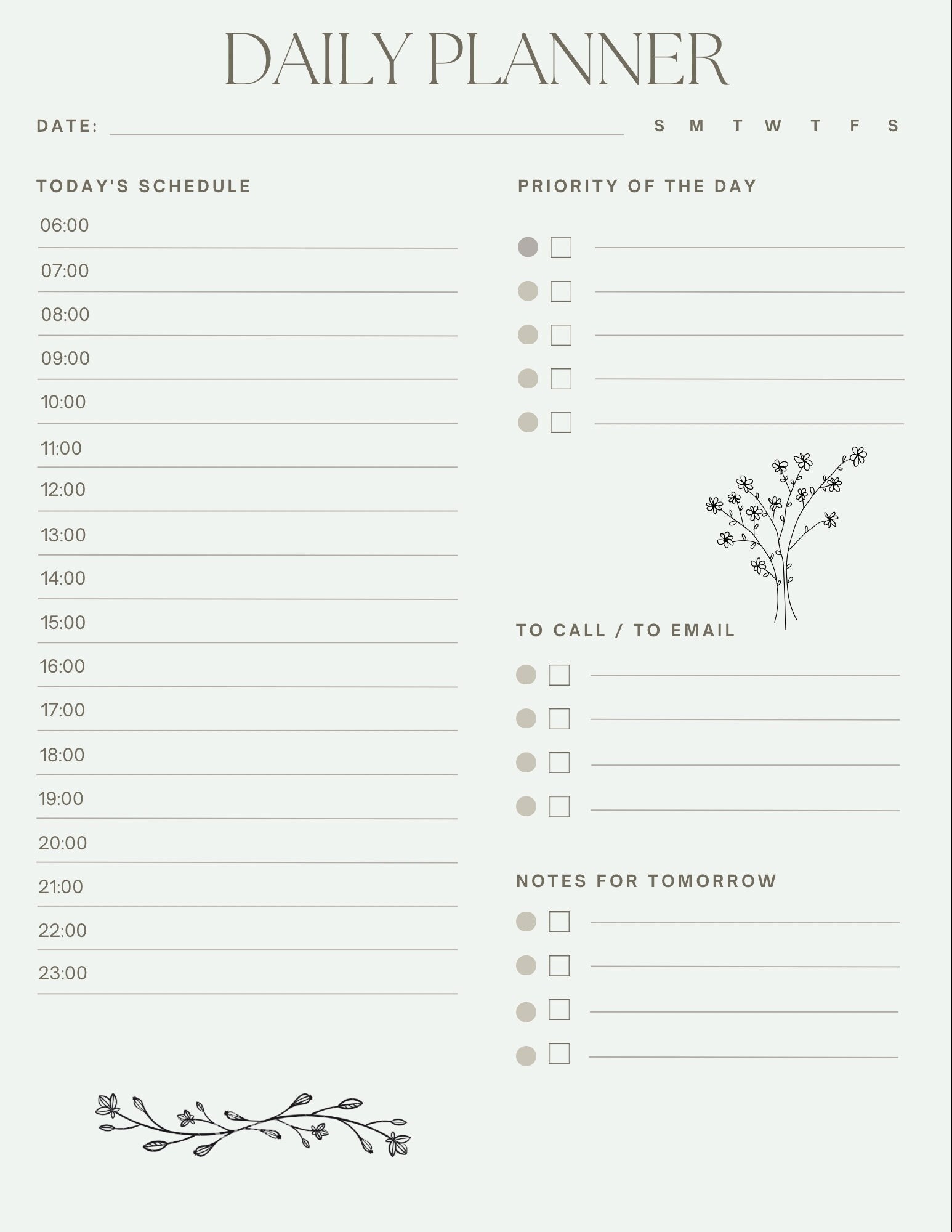 Digital Daily Planner - Etsy