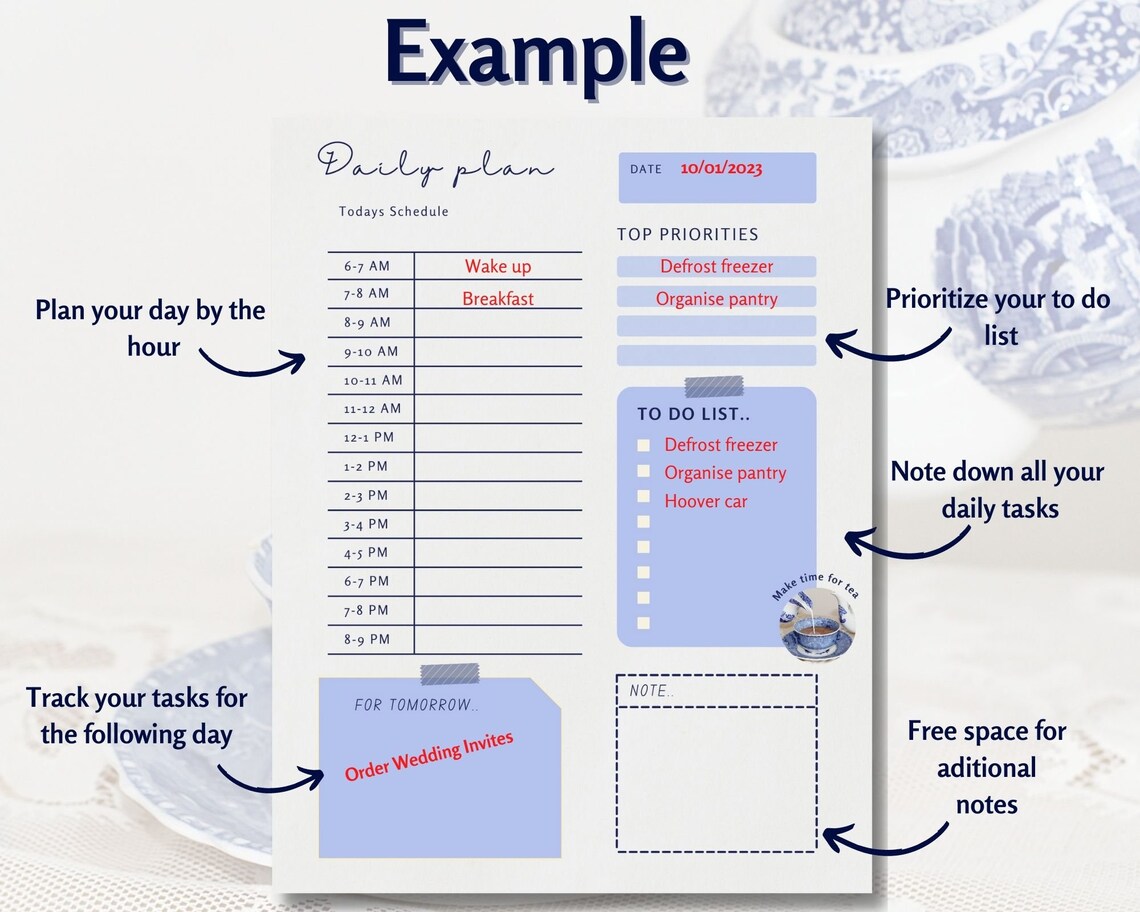 Digital Planner Template. Self Care. Printable. Productivity PDF. A4 ...