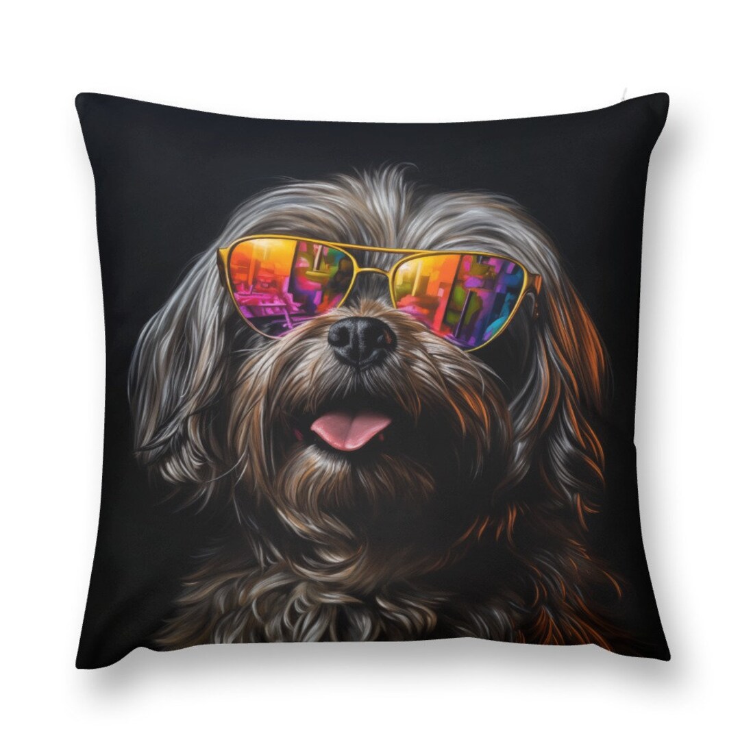Modern Art Lhasa Apso Dog | Dog With Sunglasses | Urban Dog Designs ...