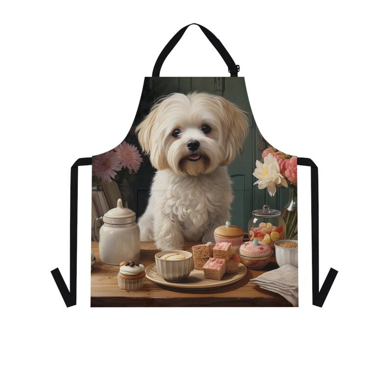 White Shih Tzu Chef Apron Pet Parent Gifts Dog Mom - Etsy