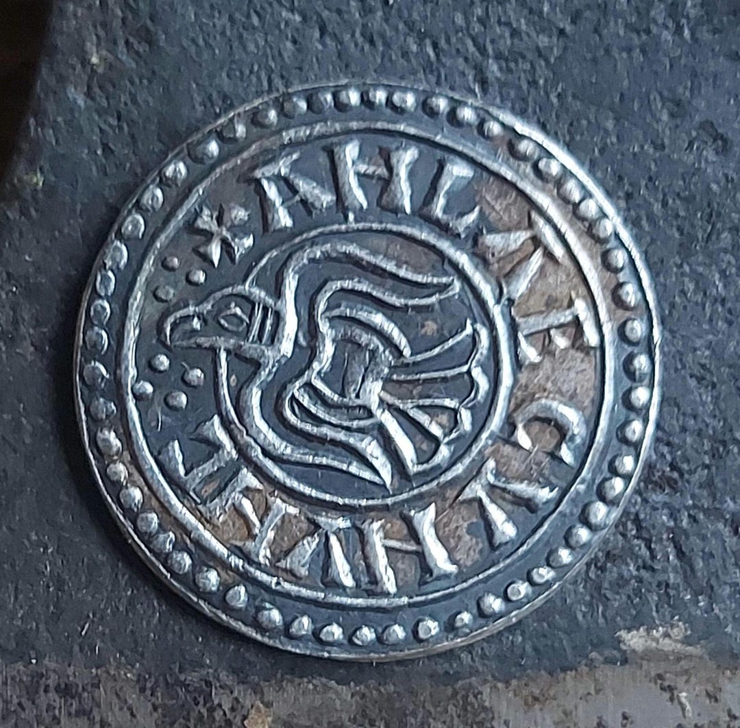 Fine Silver Viking York Raven Penny Coin Replica - Etsy