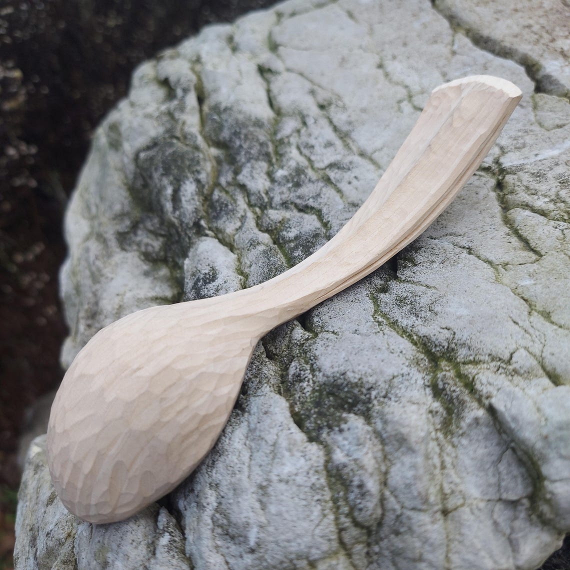 Viking Spoon , Hand Carved Wooden Spoon Early Medieval Norse ...