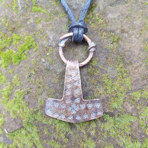 Hand Made Mjolnir Brass and Bronze Viking Pendant Thors Hammer Mjölnir ...