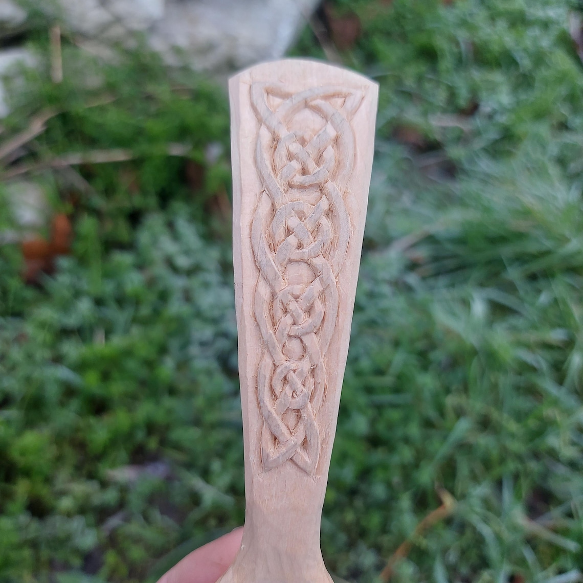 Viking Spoon , Hand Carved Wooden Spoon Early Medieval Norse ...