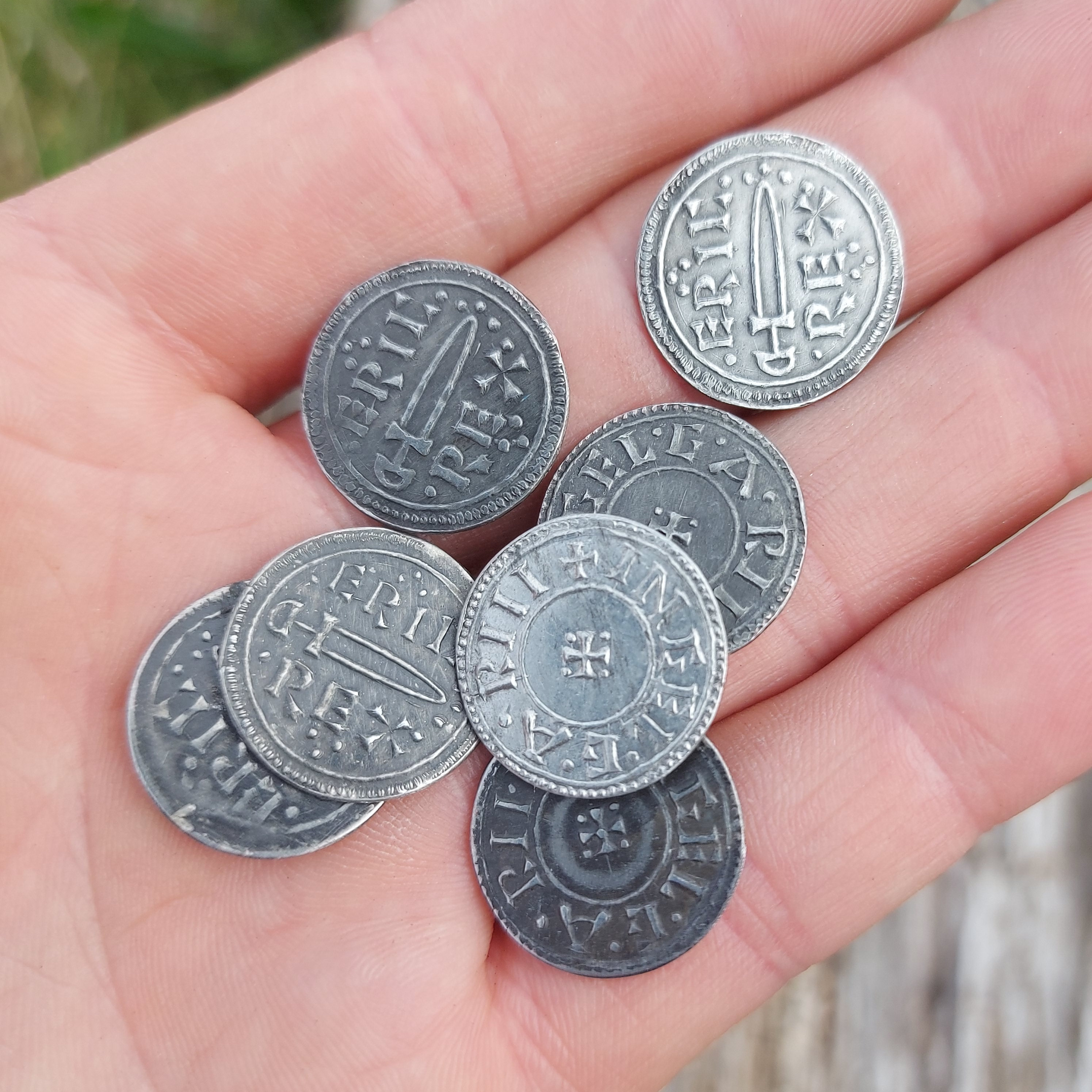 Viking Coin Replica of Eric Bloodaxe York Penny Hand Struck Hammered ...