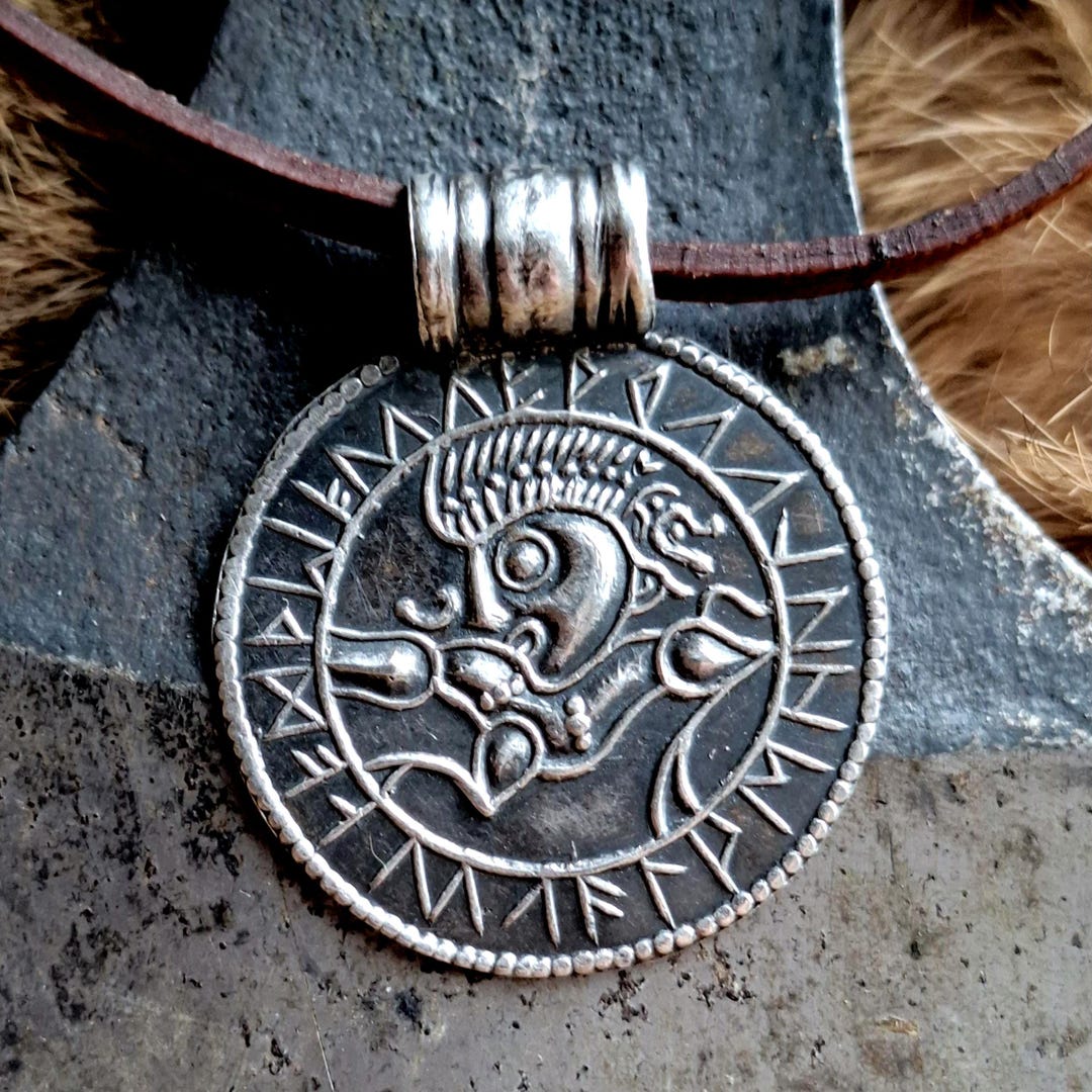 Viking God Odin Riding Sleipnir Fine Silver Replica Anglo-saxon ...
