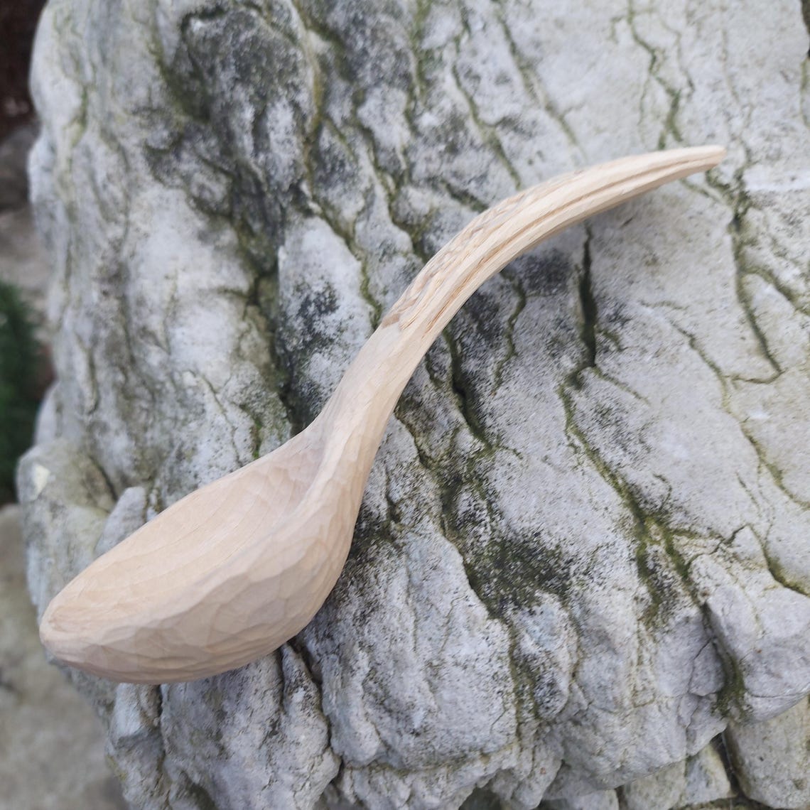 Viking Spoon , Hand Carved Wooden Spoon Early Medieval Norse ...