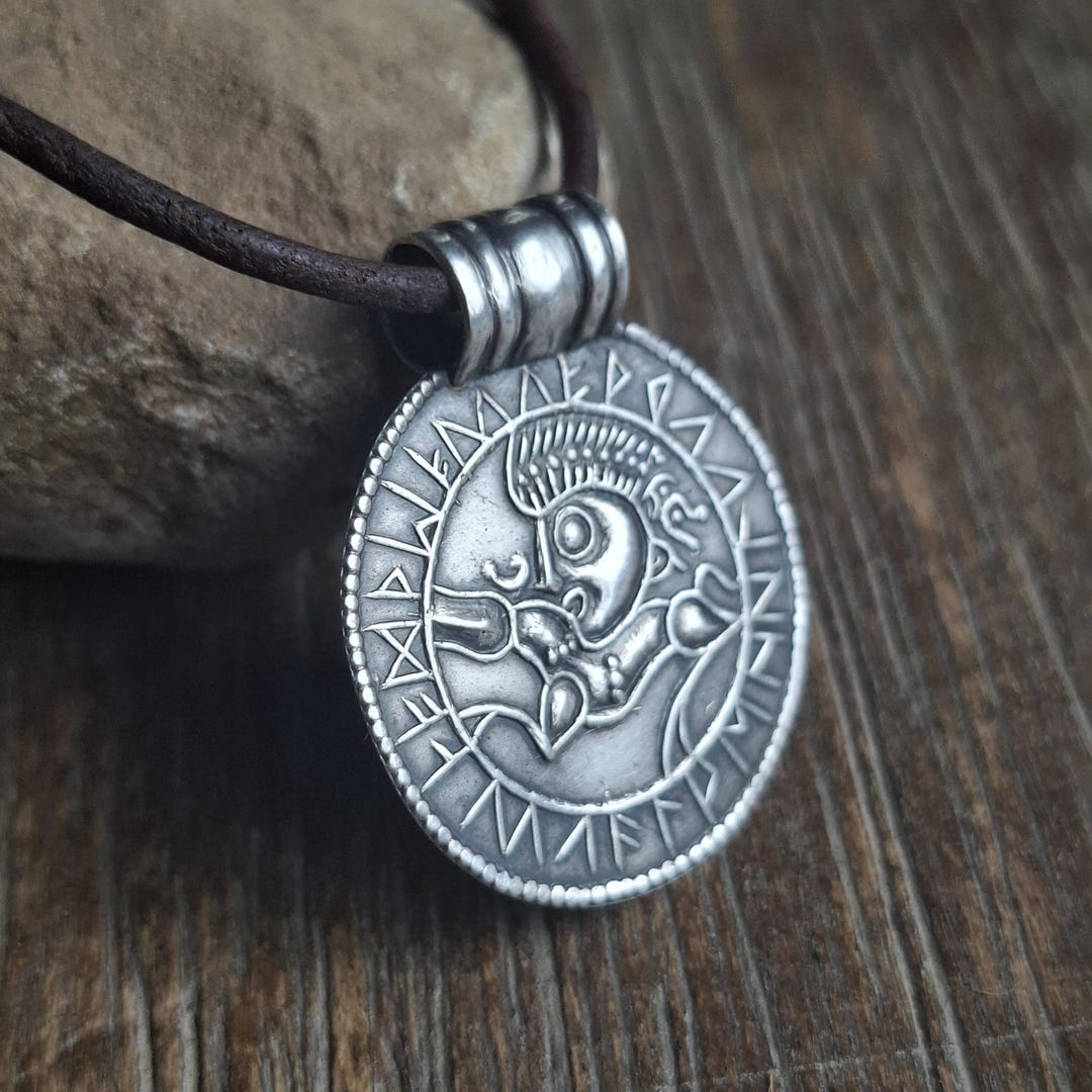 Viking God Odin Riding Sleipnir Fine Silver Replica Anglo-saxon ...