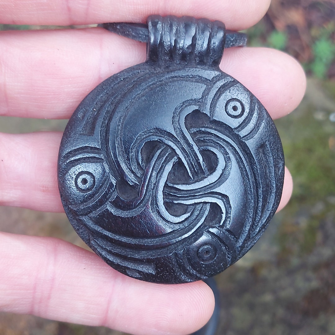 Hand Carved Moose Antler Viking God Odin Raven Pendant, Pegan Amulet ...