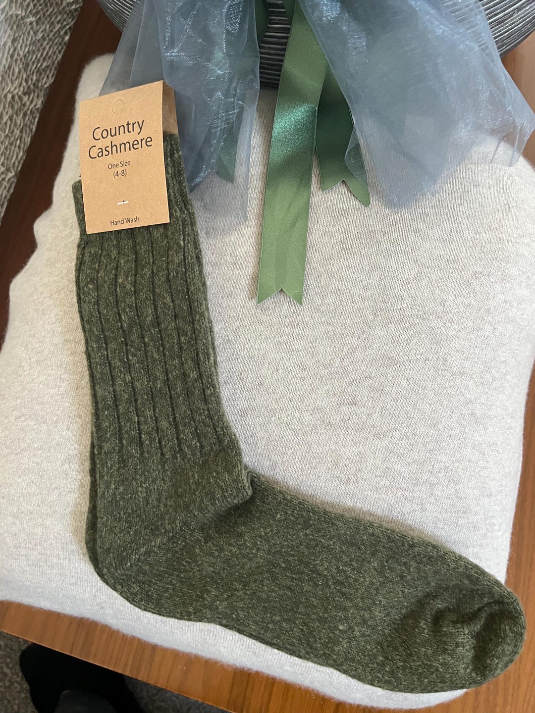 Cashmere Socks Hunting Country Outdoor Socks 4-8 Green - Etsy