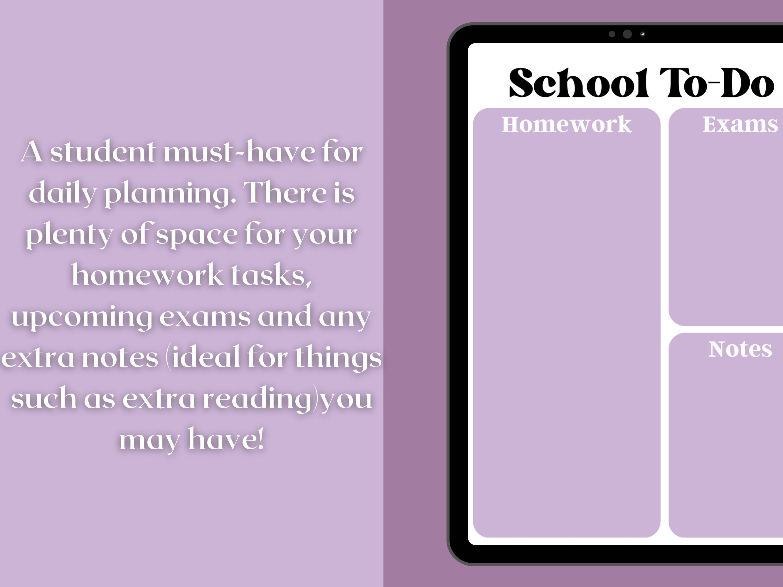 School Homework to Do List Digital and Printable A4 Checklist ...