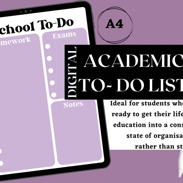 Homework to Do List - Etsy