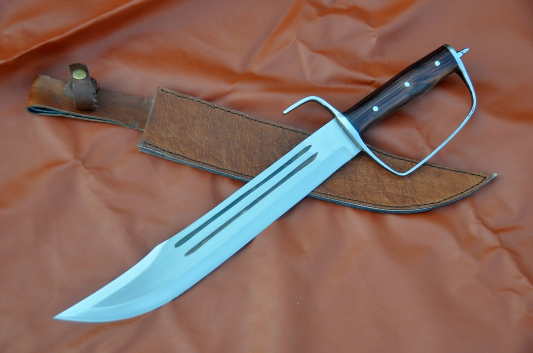 15 Inches Long Blade D-guard Bowie-hand Forged Bowie - Etsy