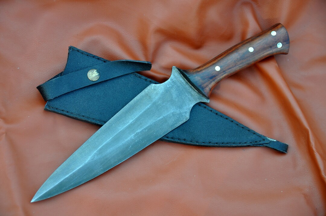 8 Inches Long Blade Spear Dagger Hand Forged Dagger-tempered-handmade ...