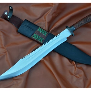20 Inches Long Blade Jungle Machete-forged Cleaver-real Working Machete ...