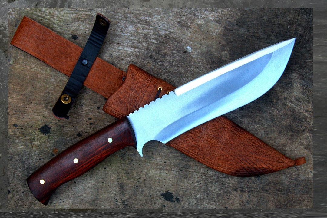 12 Inches Long Blade Massive Bowie-hand Forged Bowie - Etsy