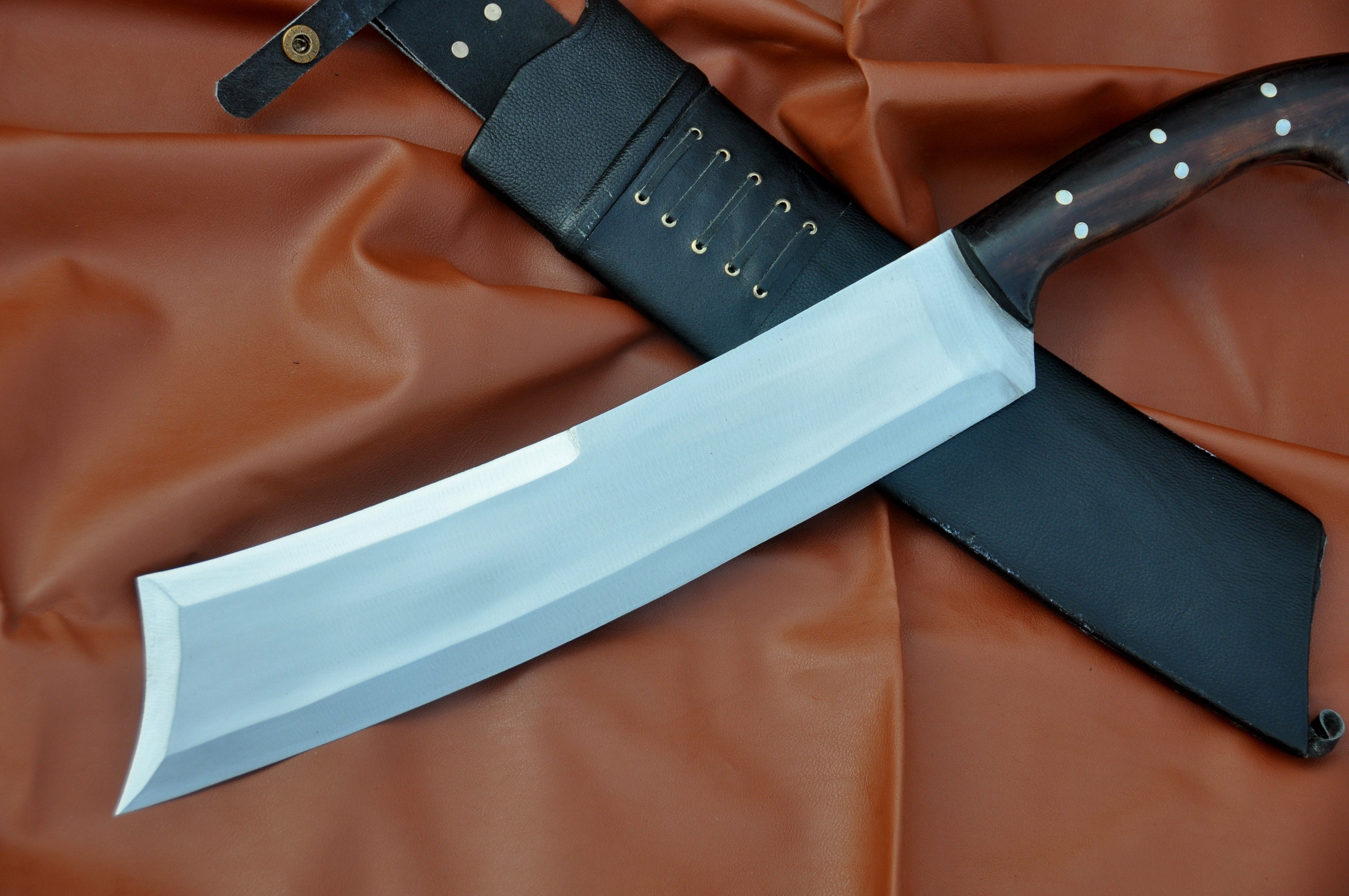 16 Inches Long Blade Jungle Cleaver Machete-large Hand Forged - Etsy