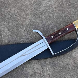 18 Inches Long Blade Sword-dragon Tooth Sword-d Guard Handle-full Tang ...