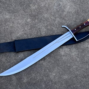 18 Inches Long Blade Sword-dragon Tooth Sword-d Guard Handle-full Tang ...