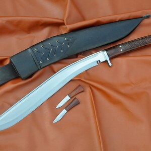 18 Inches Long Blade Large Kukri-khukuri Sword-machete-heat Treated ...