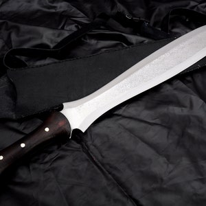 21 Inches Long Blade Celtic Leaf Sword-forged in Nepal-tempered-sharpen-functional-heat Treated ...