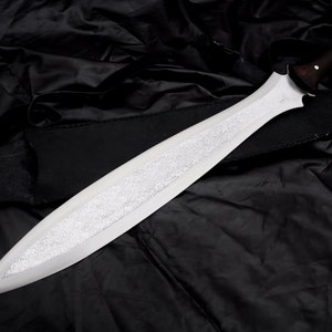 21 Inches Long Blade Celtic Leaf Sword-forged in Nepal-tempered-sharpen-functional-heat Treated ...