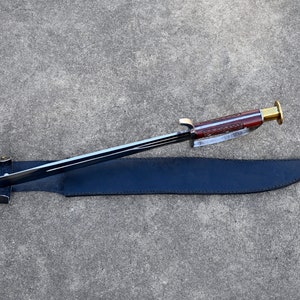 18 Inches Long Blade Sword-dragon Tooth Sword-d Guard Handle-full Tang ...