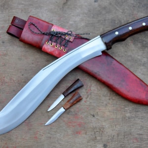 15 Inches Long Blade Large Kukri-khukuri Sword-machete-heat Treated ...