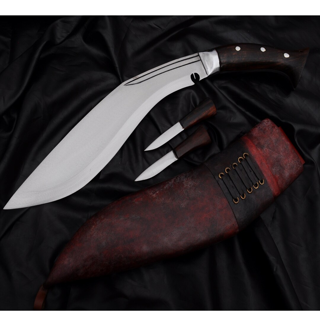 12 Inches Long Blade Traditional Kukri Knife-khukuri-hand Forged-heat ...