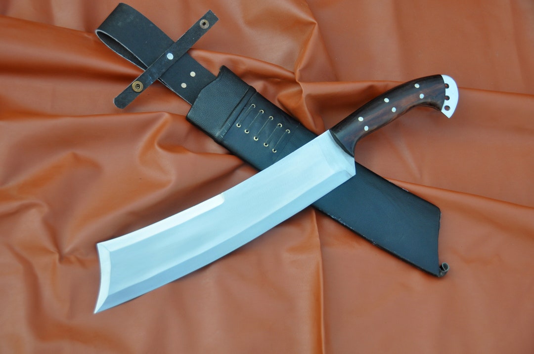 16 Inches Long Blade Jungle Cleaver Machete-large Hand Forged Machete ...