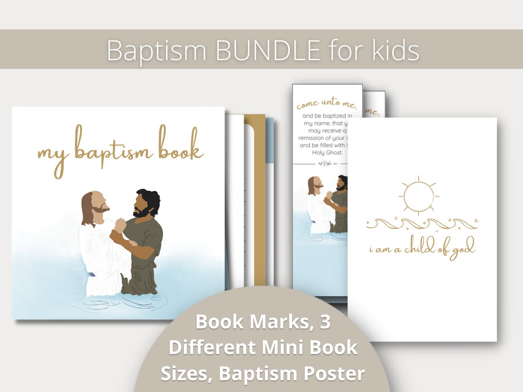 Baptism Book Bundle LDS Baptism Book for 8 Year Olds - Etsy