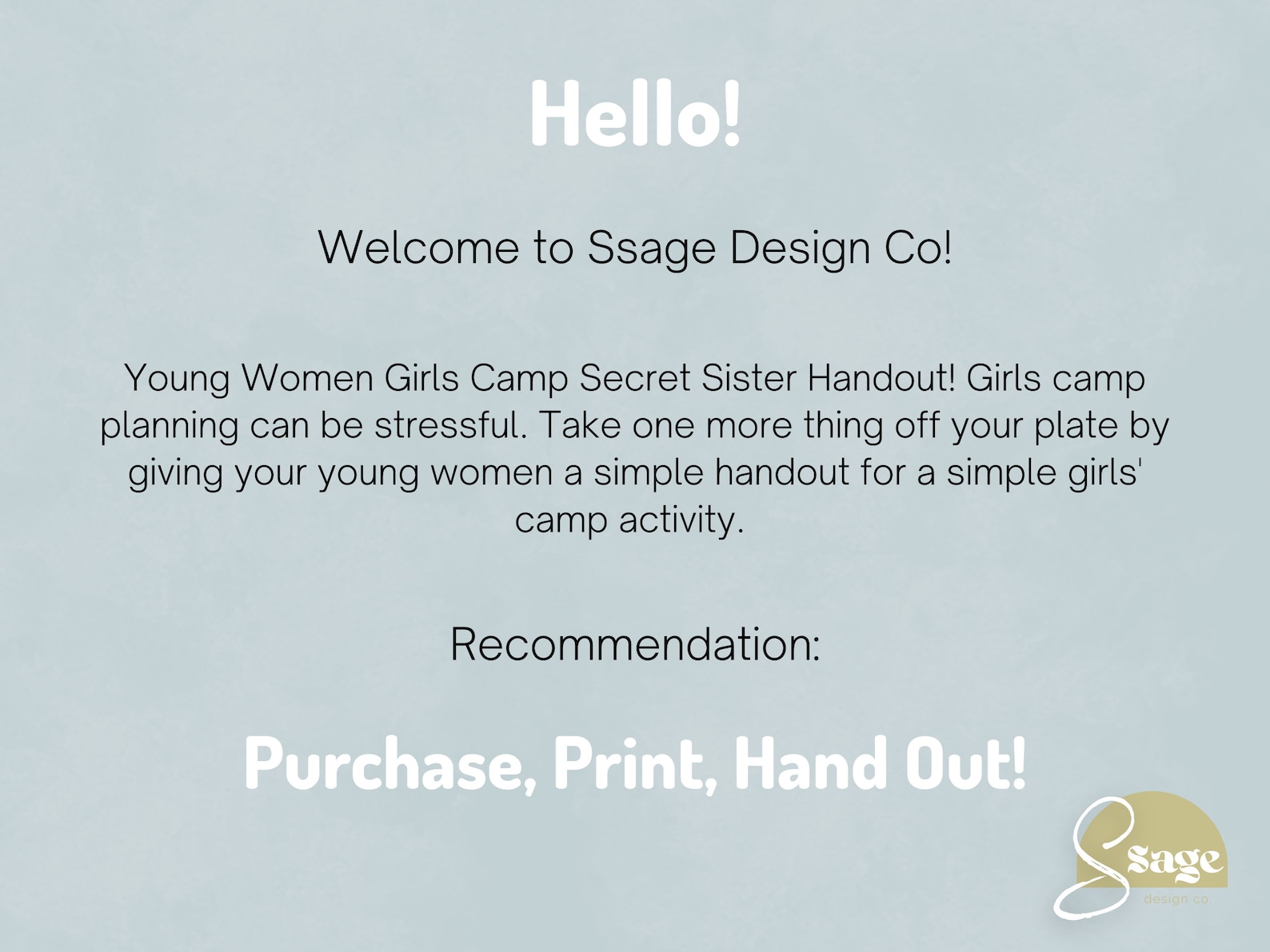 Secret Sister Girls Camp Questionnaire | YW Girls Camp | YW Activity ...