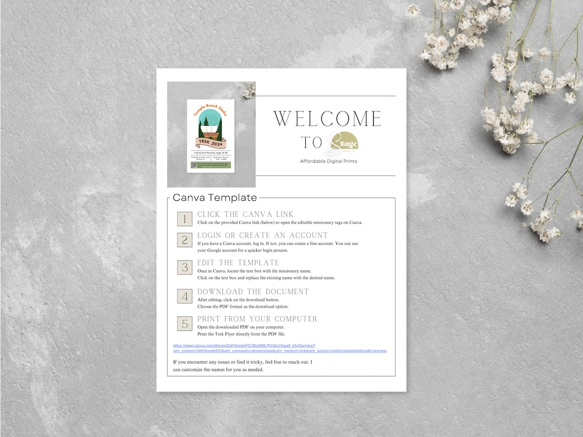 LDS Trek Flyer | Trek Kickoff Invitation Flyer I Digital Download ...