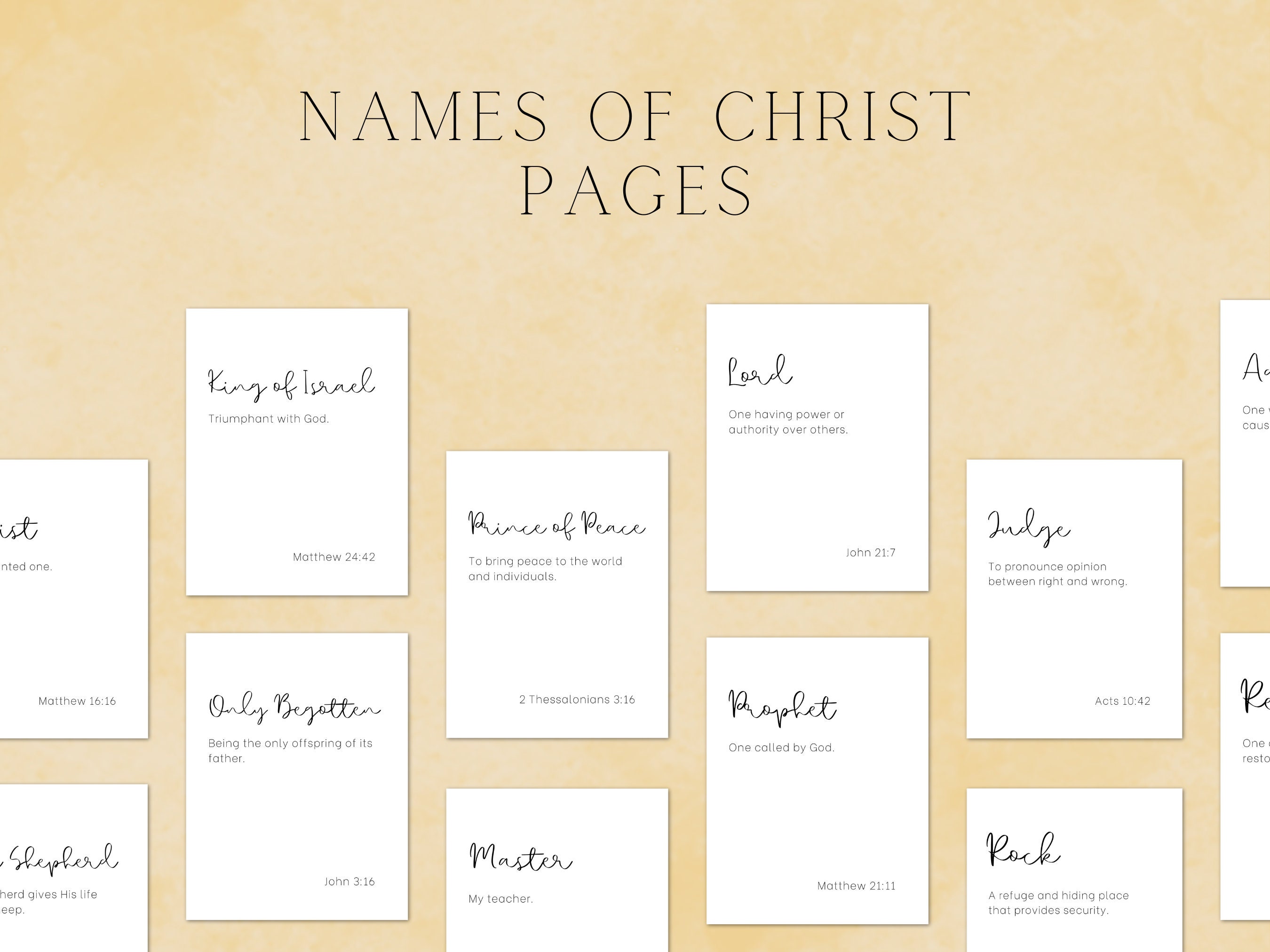 Names of Christ | New Testament Bible Study | Youth Sunday School LDS ...