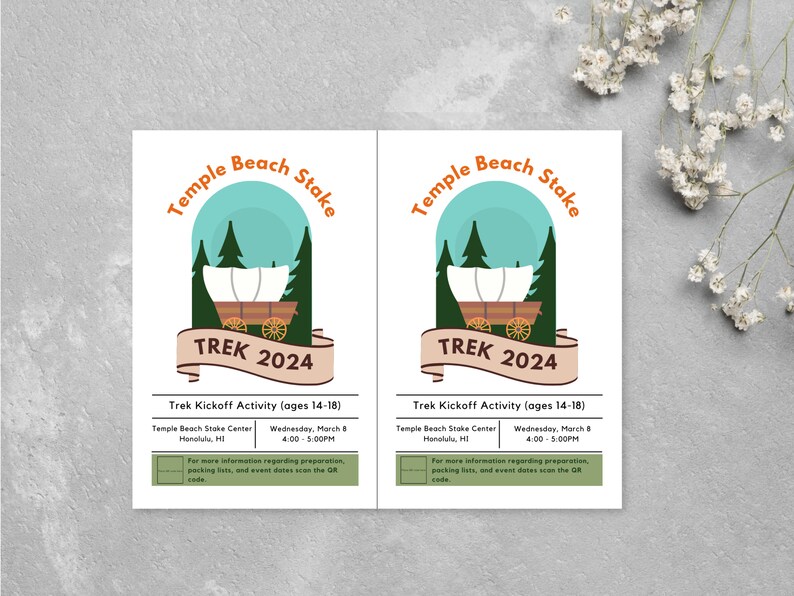 LDS Trek Flyer | Trek Kickoff Invitation Flyer I Digital Download ...