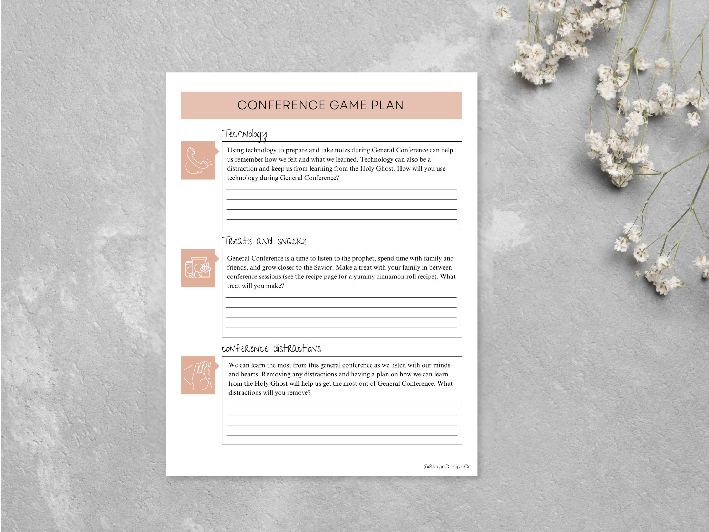 General Conference Activity Book for Kids and Teens Download LDS April ...