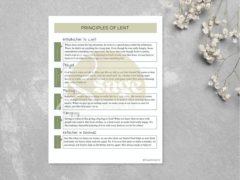 Lent Lesson Activity Pages | 11 Pages | Ash Wednesday | Lent Calendar ...