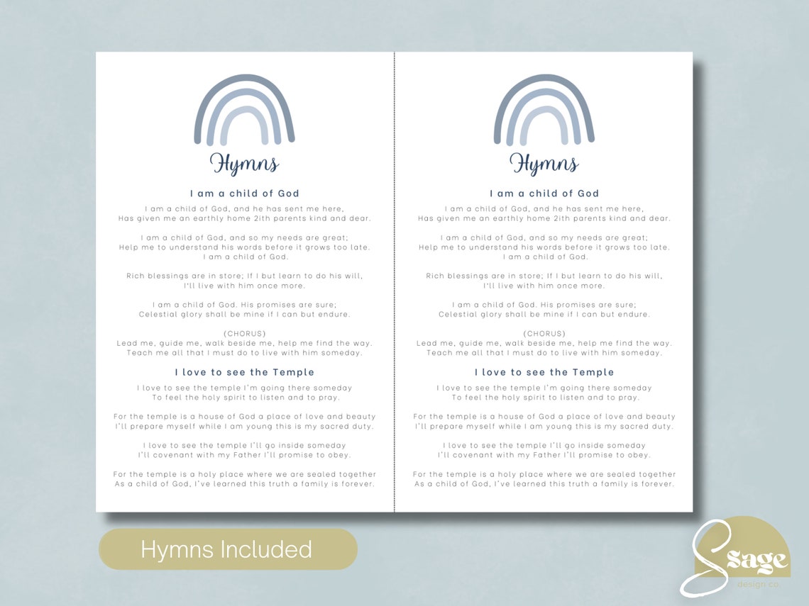 LDS Baptism Program Template | Easy Baptism Template | LDS Baptism ...