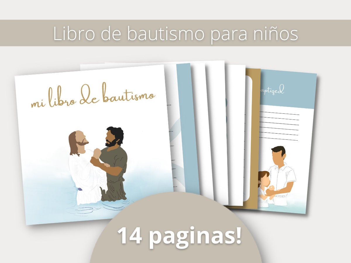 Libro De Bautismo Para Niños De 8 Años | Páginas, Lecciones Y Actividades De Bautismo De Los ...