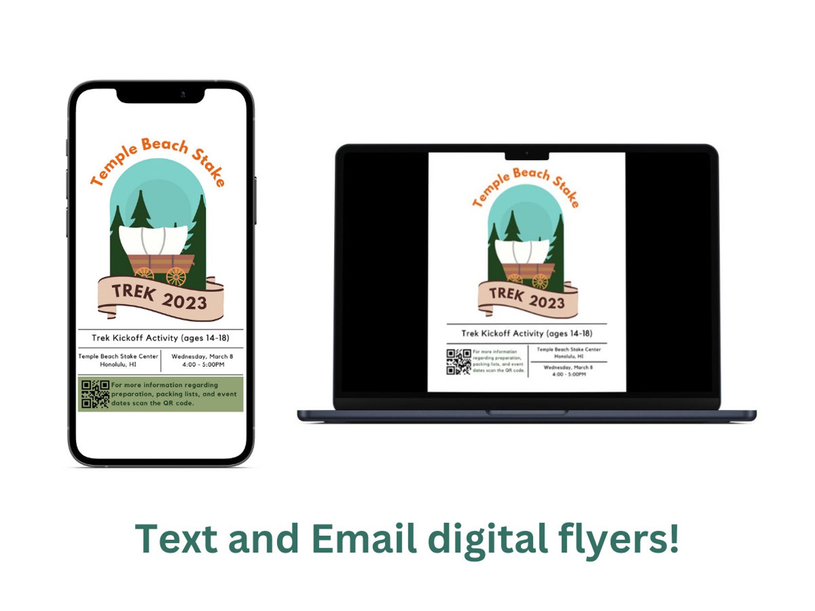 LDS Trek Flyer Trek Kickoff Invitation Flyer I Digital - Etsy