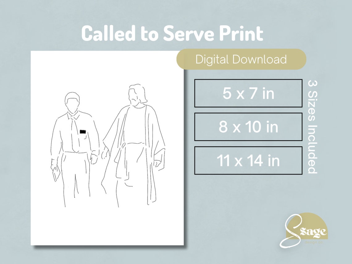 LDS Missionary With Christ Art | Missionary Art and Gift | Called to ...