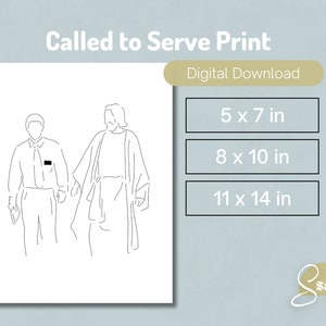 LDS Missionary With Christ Art | Missionary Art and Gift | Called to ...
