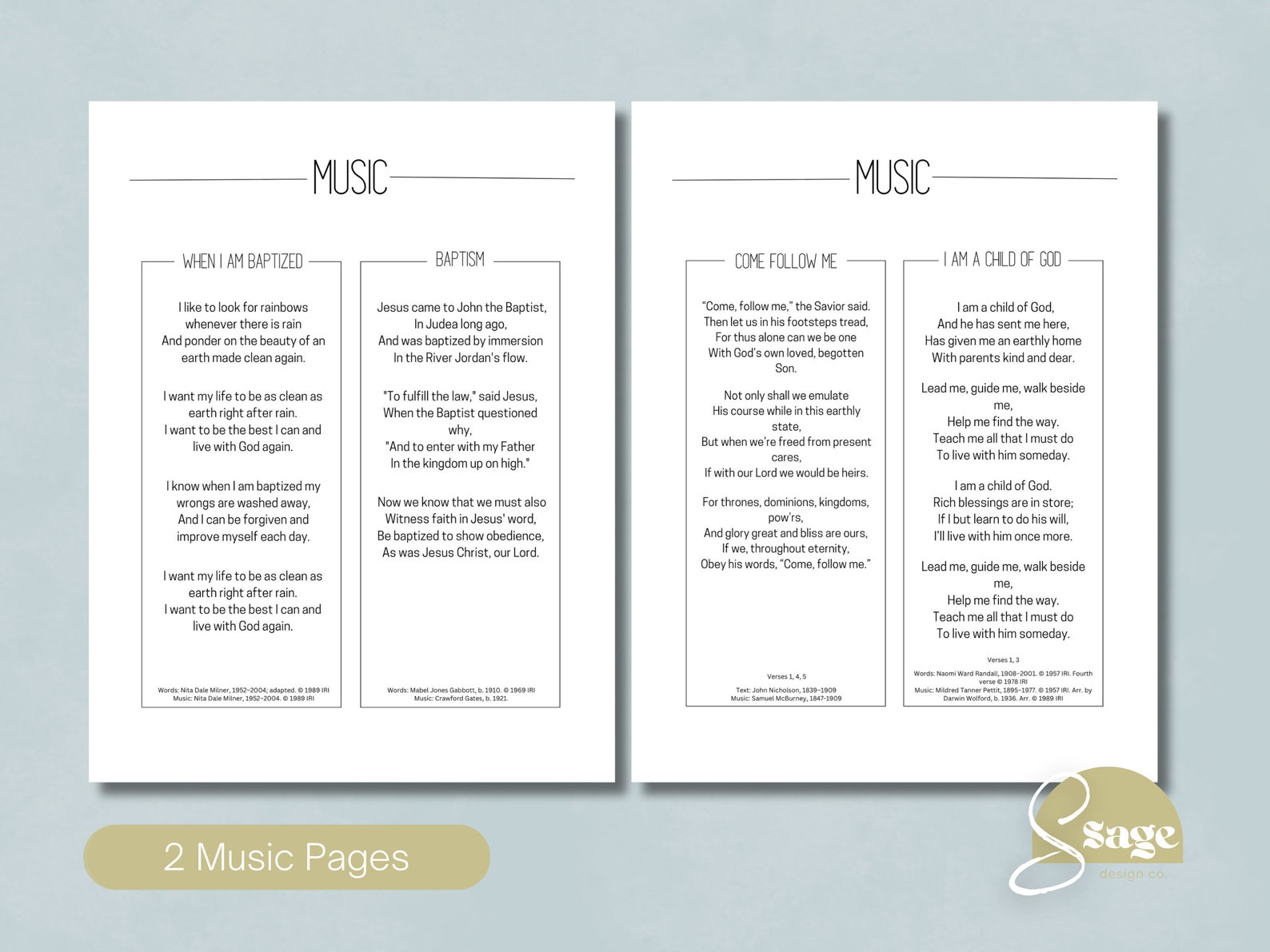Baptism Preparation Book Digital Download LDS Baptism - Etsy
