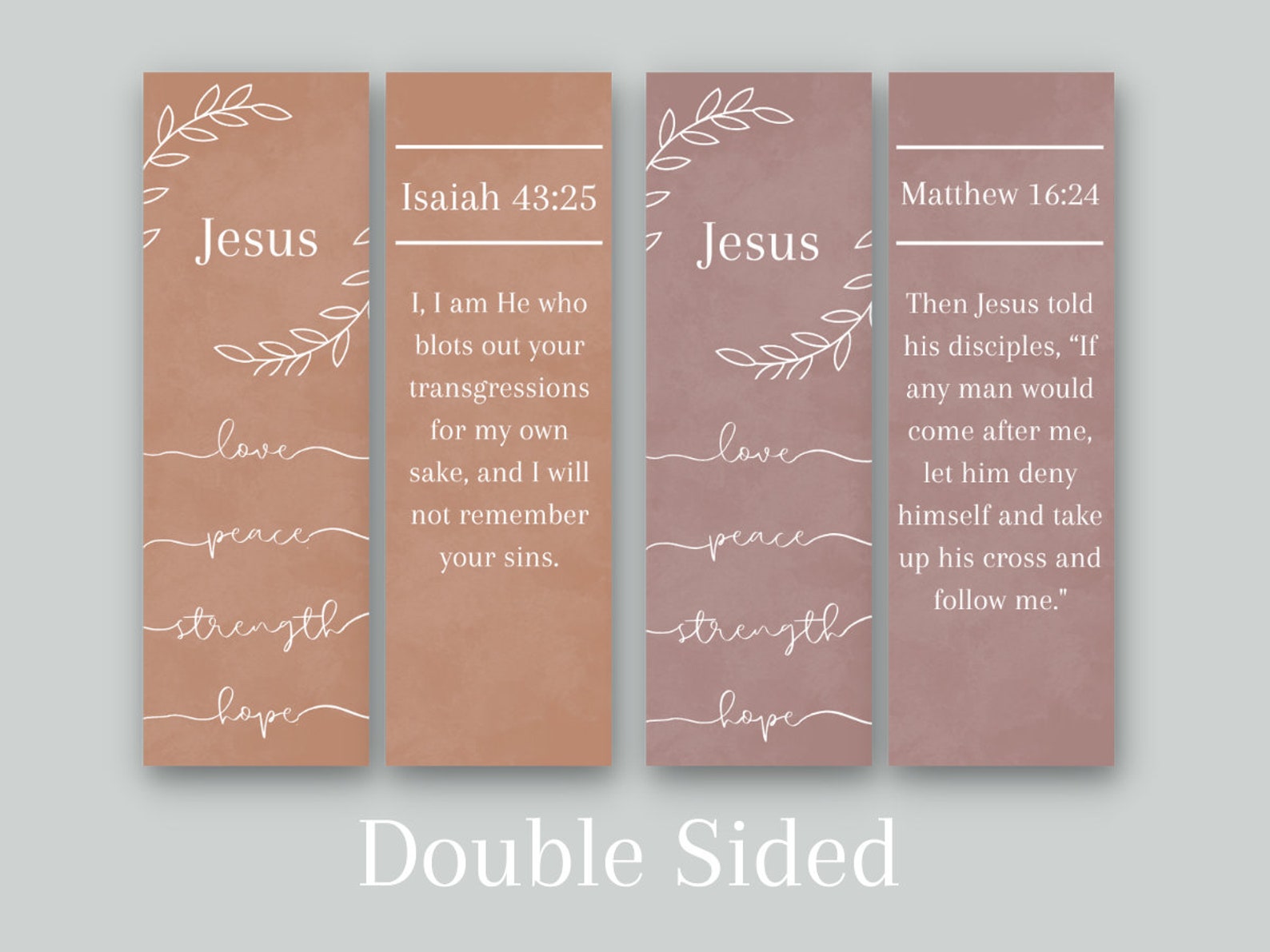 Jesus Bookmarks Digital Download | 4 Options | Bible Study Bookmarks ...