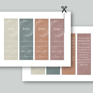 Jesus Bookmarks Digital Download | 4 Options | Bible Study Bookmarks ...