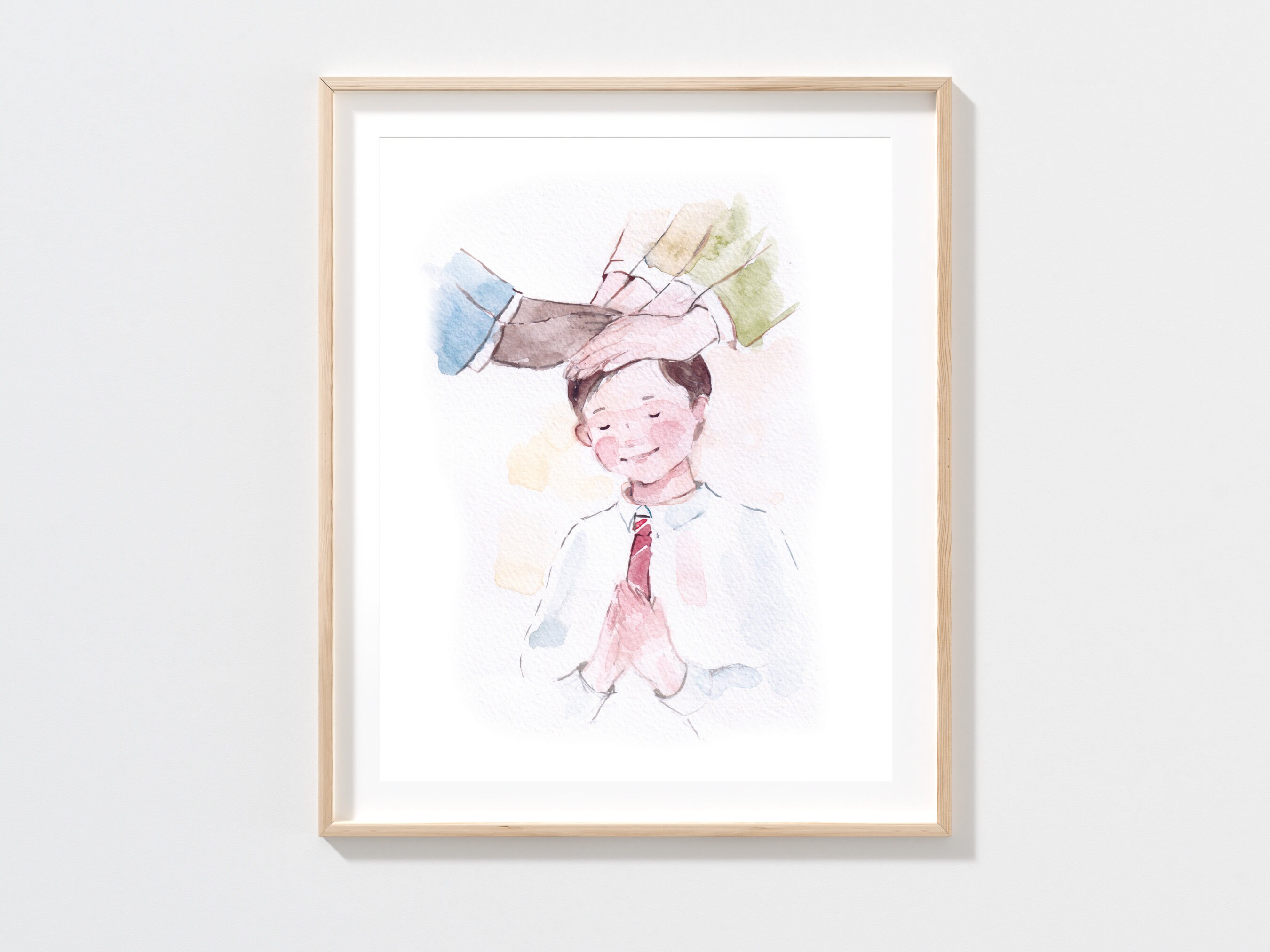 Baptism Confirmation Digital Print | Jesus Baptism | LDS Turning 8 ...