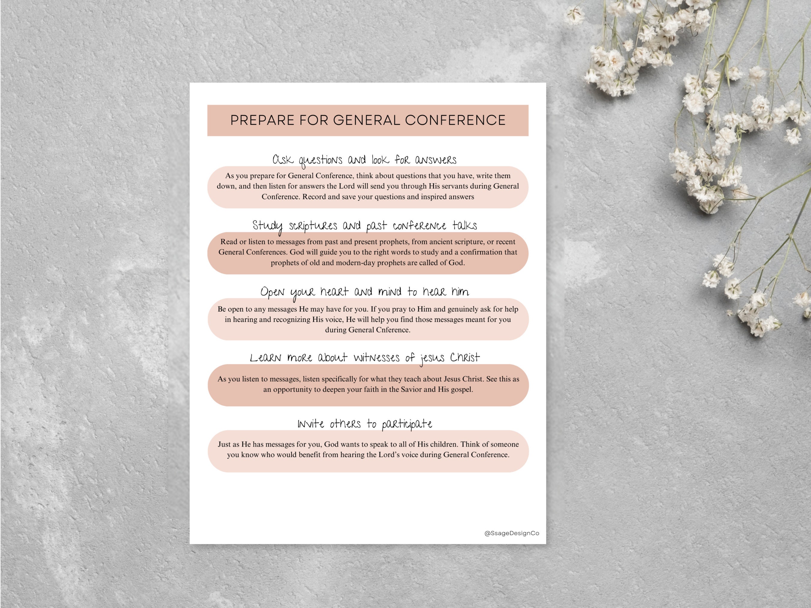 General Conference Activity Book for Kids and Teens Download LDS April ...