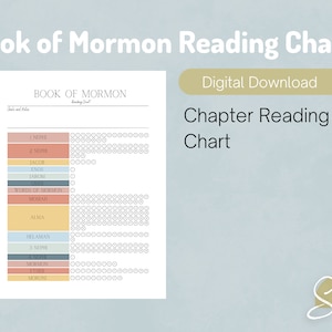 Book of Mormon Reading Chart | LDS Bofm Tracker | LDS Reading Guide ...